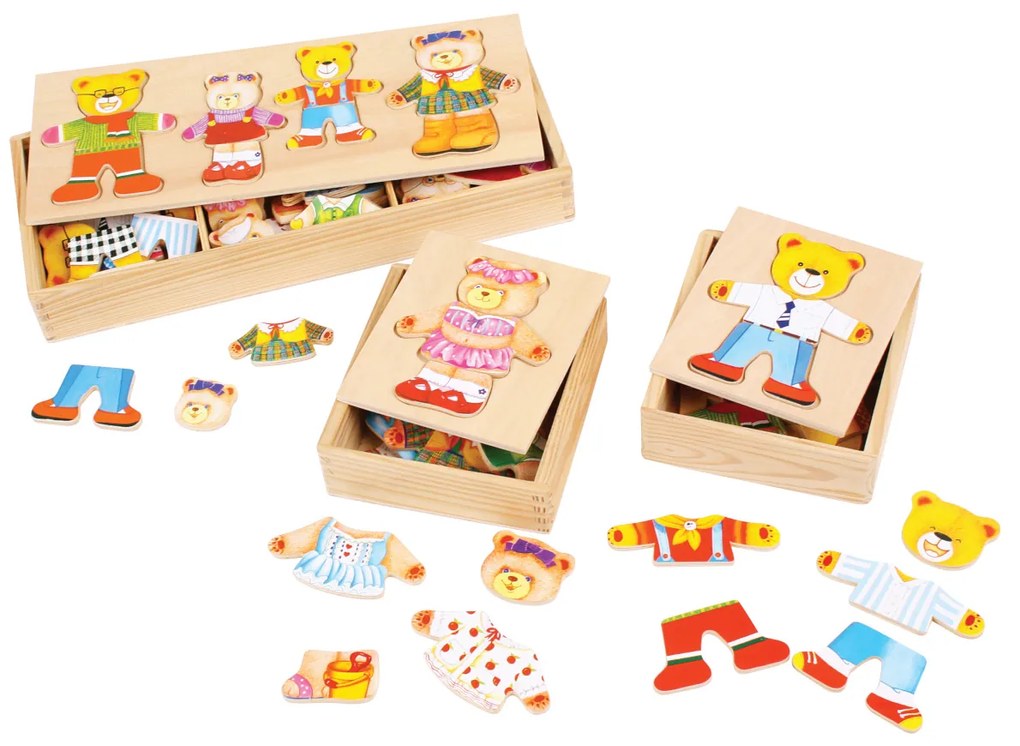 Bigjigs Toys Oblékací puzzle Paní medvědice