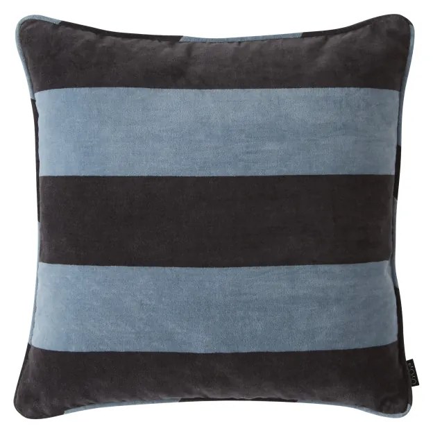 Sametový polštář Velvet Anthracite Blue Oyoy