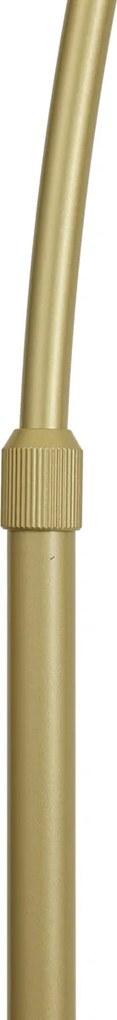 Designová oblouková stojací lampa zlatá vč. LED s 3-stupňovým stmíváním - Anello
