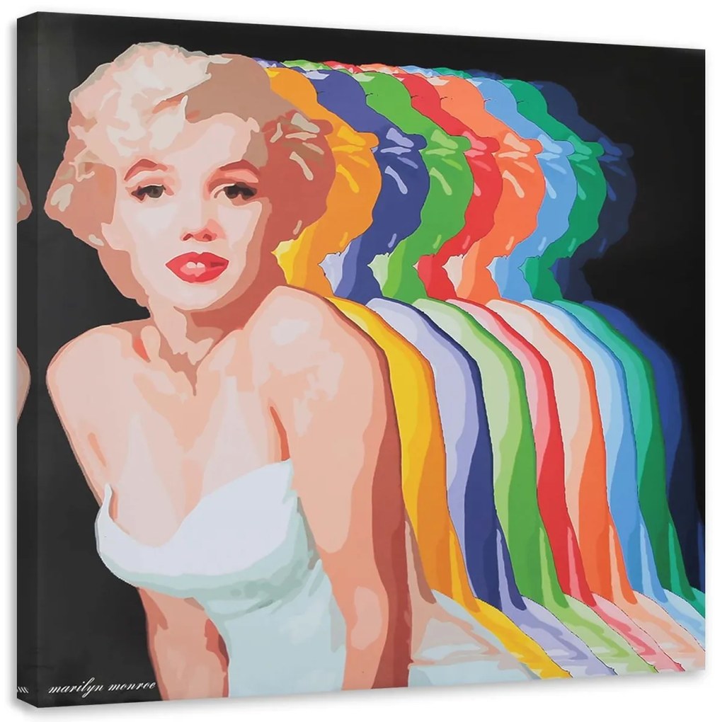 Obraz na plátně Pop art Marilyn Monroe - 40x40 cm