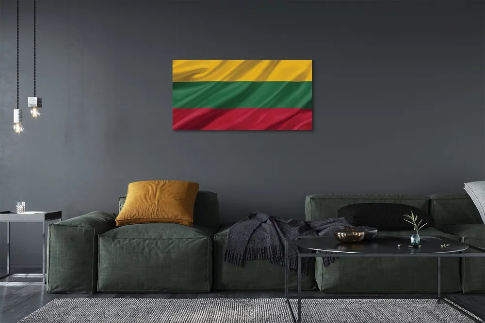 Obrazy na plátně vlajka Litvy 120x60 cm