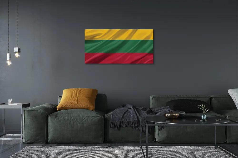 Obrazy na plátně vlajka Litvy 140x70 cm