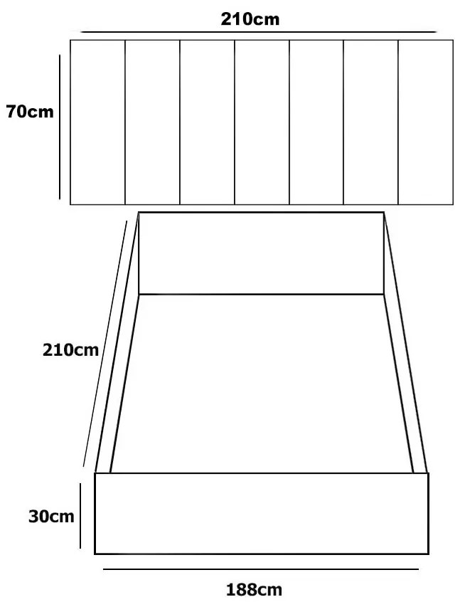 Eka Čalouněná postel Lucy 1 - 180x200 cm Barva látky Trinity: (2324) Rubínová, Úložný prostor: Bez úložného prostoru