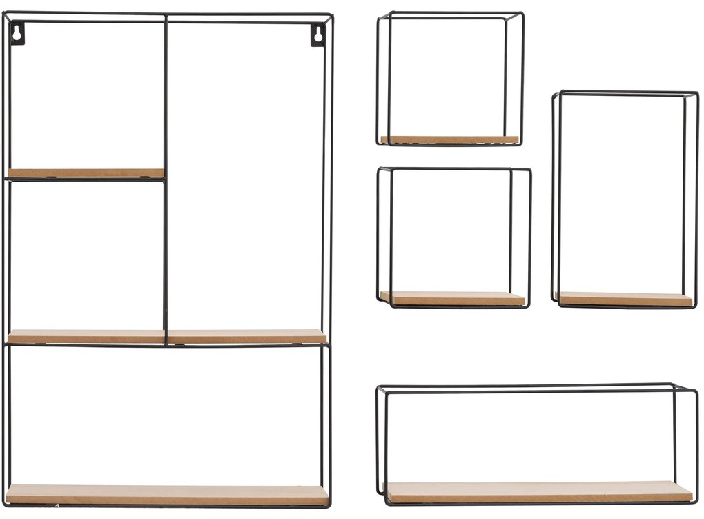 Tutumi Moderní dekorativní poličky  - Sada 5 ks