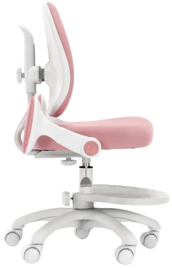 Dětská rostoucí židle Neoseat KIDDY TWO — látka, růžová