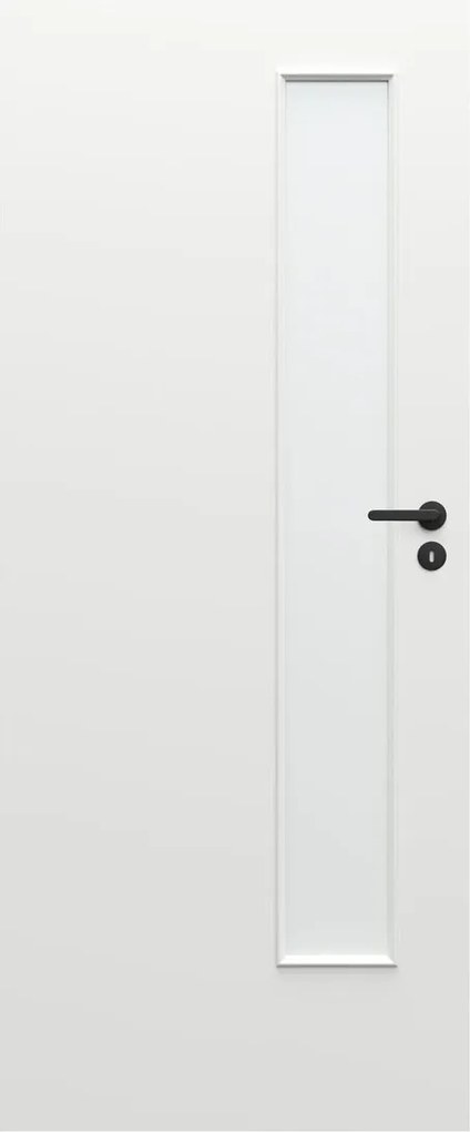 Porta doors Interiérové dveře bezfalcové 80 L, 848 × 1970 mm, SOFT CPL, levé, bílé, prosklené