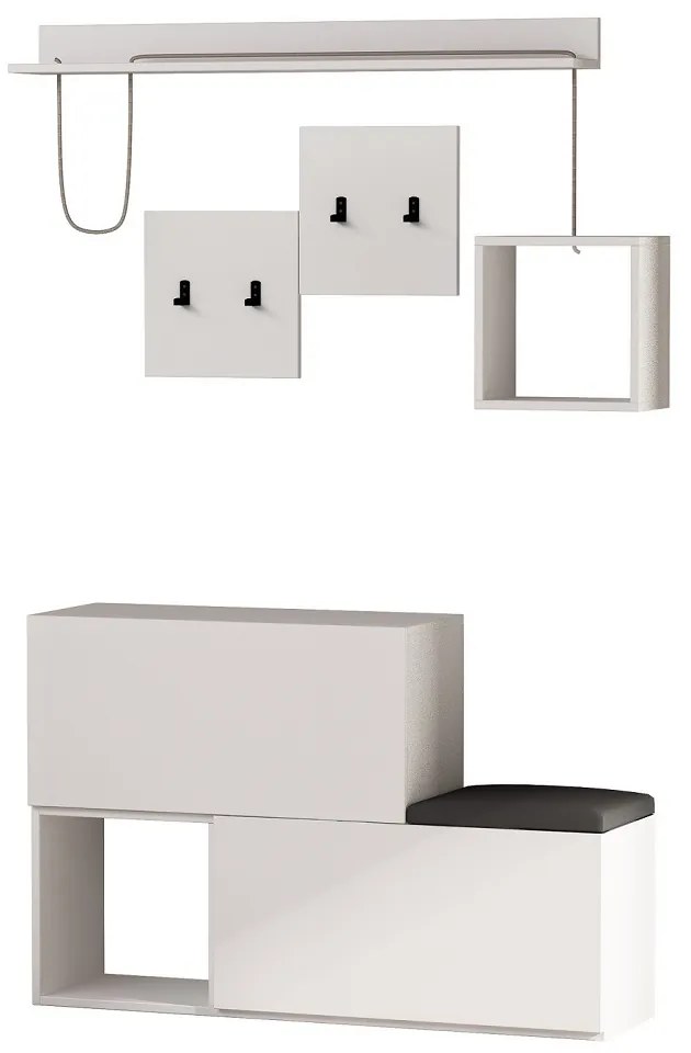 Designová předsíňová sestava Callia bílá