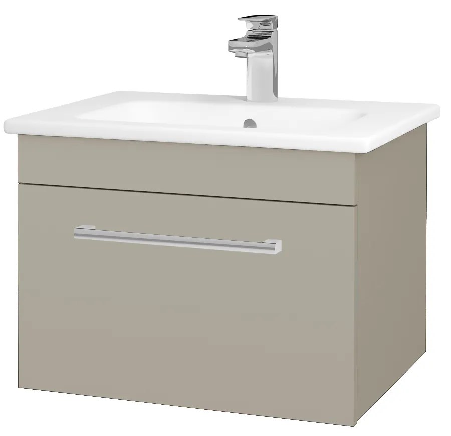 Dřevojas Koupelnová skříň ASTON SZZ 60 Varianta: M01 Bílá mat / Úchytka T04 / M01 Bílá mat