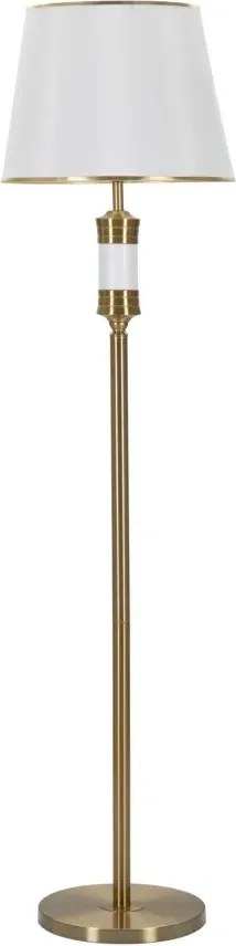 Stojací lampa Whity 160 cm bílá/zlatá