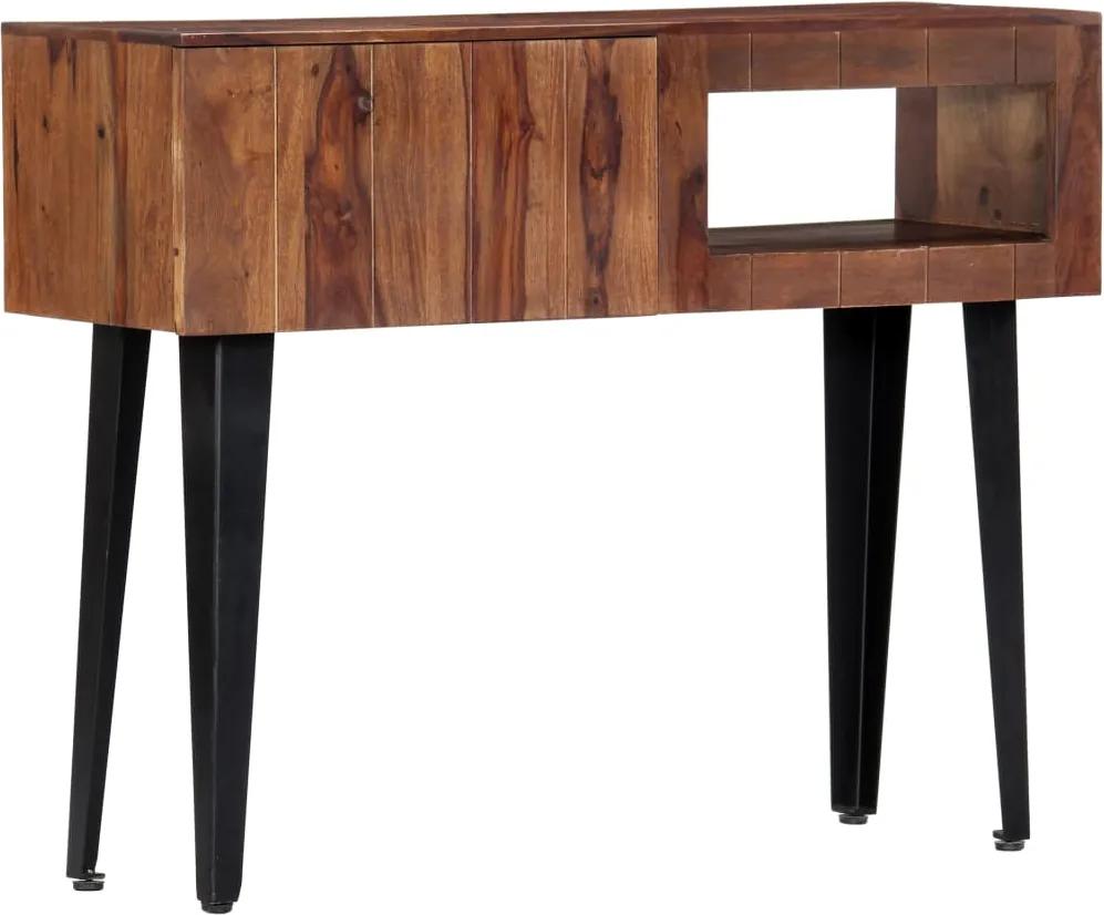 Konzolový stolek - masivní sheeshamové dřevo | 90x30x75 cm