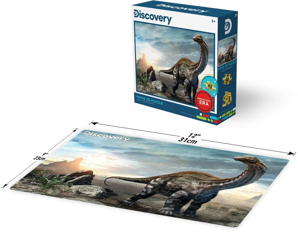 PRIME 3D PUZZLE - Apatosaurus 48 dílků