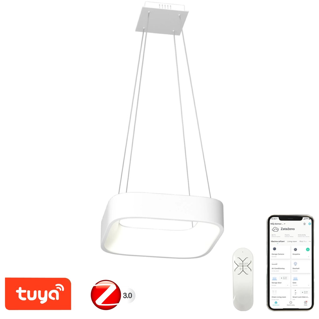 Immax NEO TOPAJA Smart závěsné svítidlo 45cm 36W bílé Zigbee 3.0