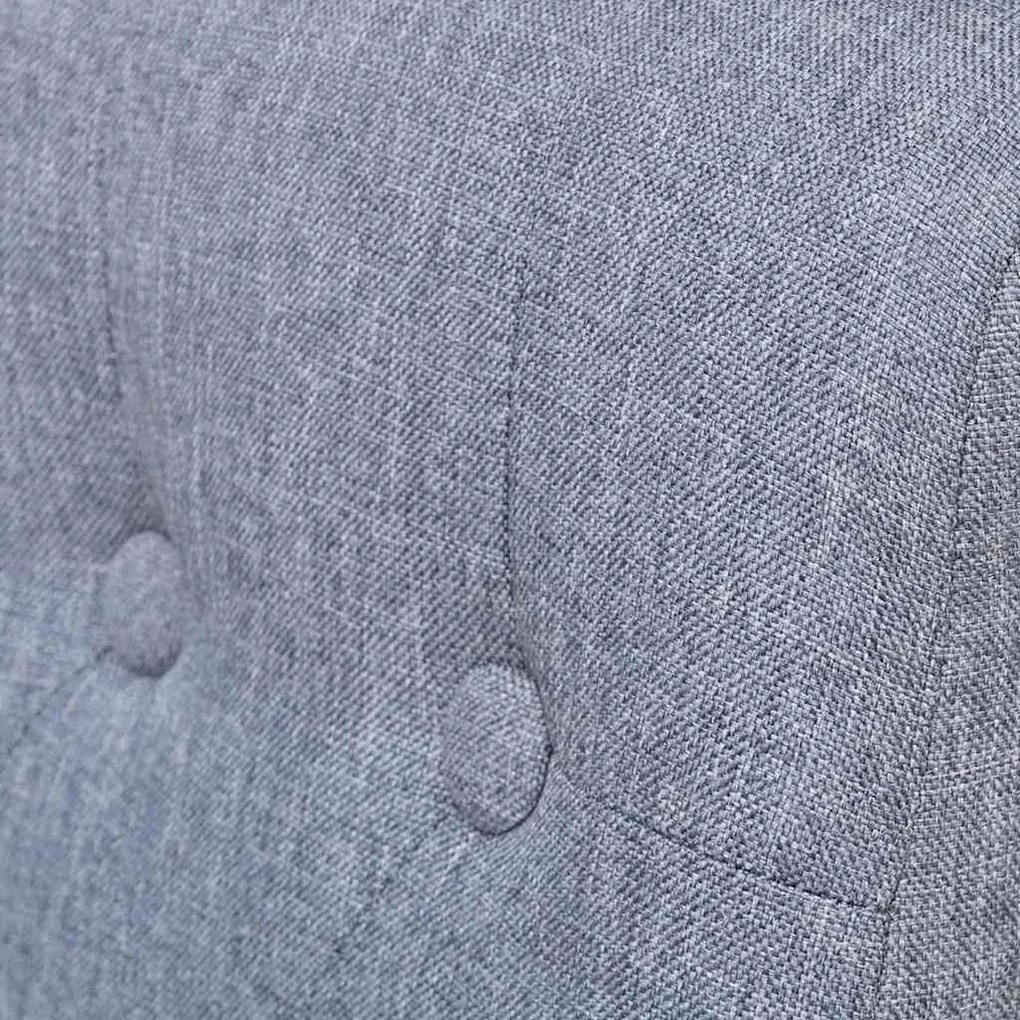 Jídelní židle 4 ks světle šedé textil 272245