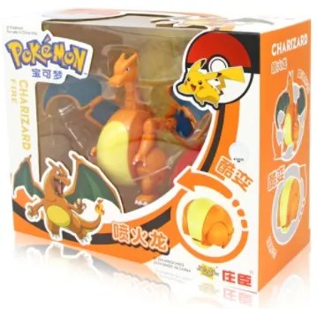 Skládací pokémoni v Pokeballu Varianta: Charizard skládací, s krabicí