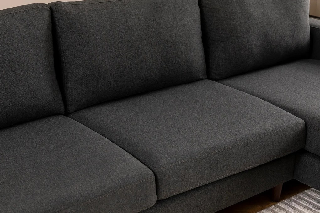 Hanah Home Rohová pohovka BERLIN antracitová pravá
