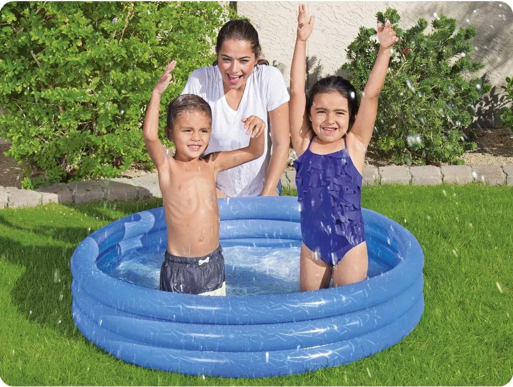 Nafukovací bazén Bestway 51025 modrý 122 x 25 cm pro děti
