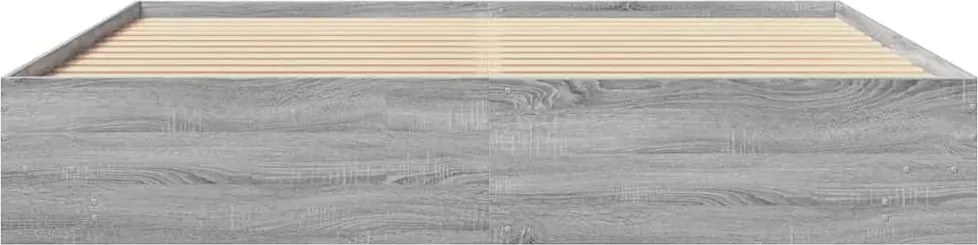 Rám postele bez matrace Grey Sonoma 180x200cm kompozitní dřevo 3295637