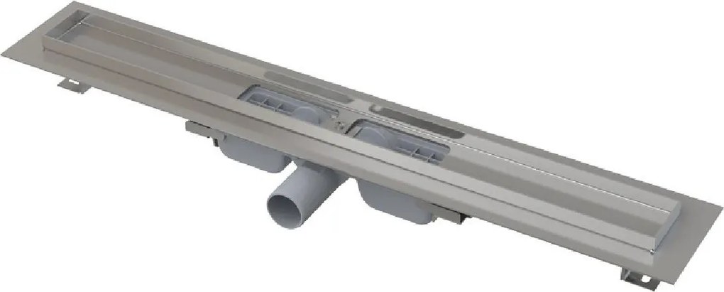 Alca - Sprchový žlab Low, 85 cm, s okrajem pro perforovaný rošt, nerez APZ101-850