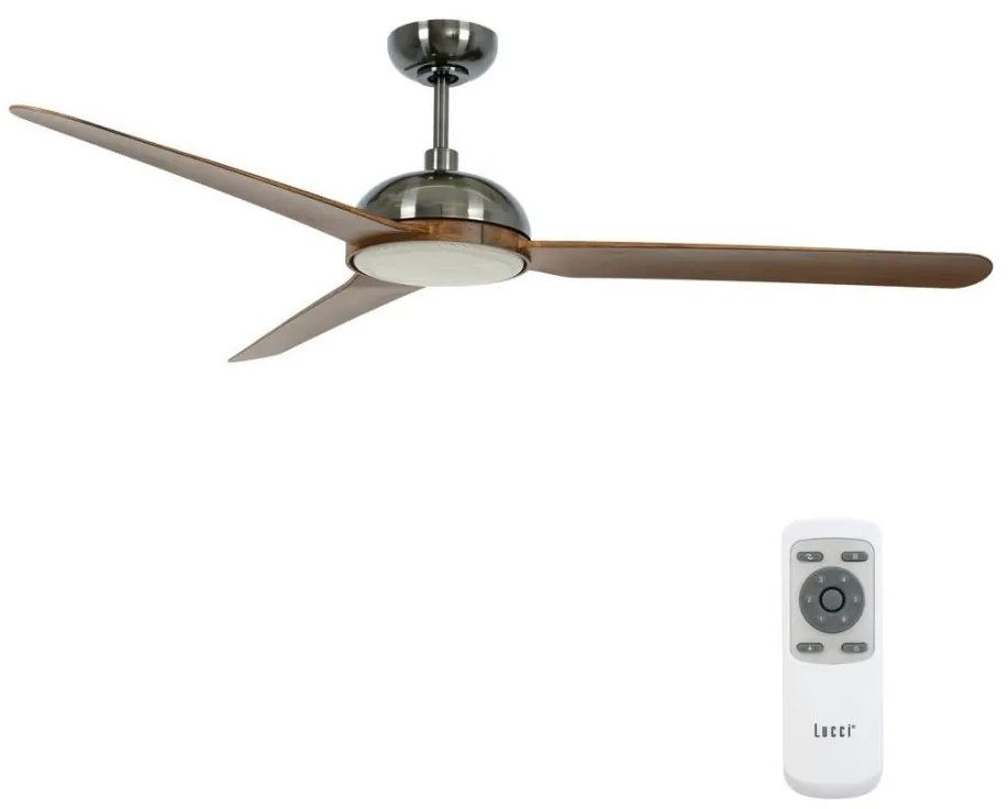 Lucci air 213301- LED Stmívatelný stropní ventilátor UNIONE 1xGX53/12W/230V + DO 213301