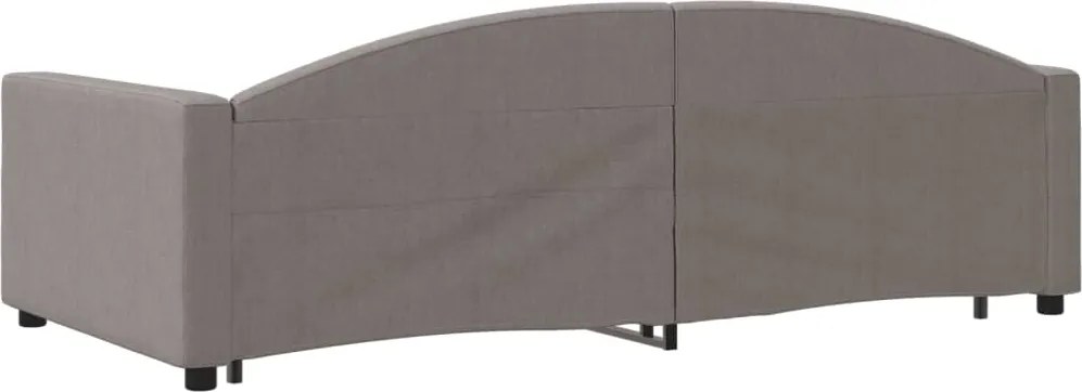 Válenda s přistýlkou taupe 100 x 200 cm textil 3197196