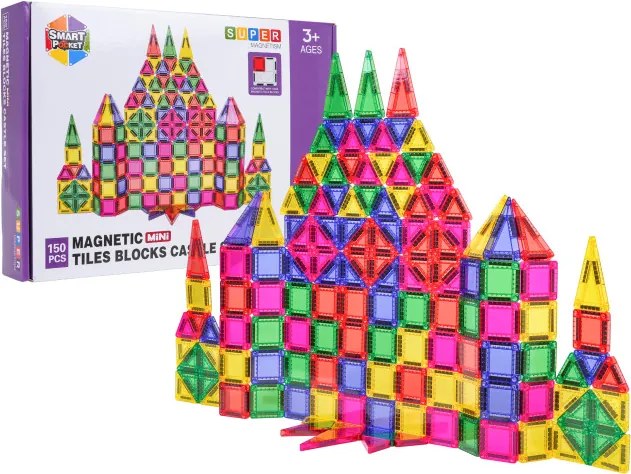 Magnetická stavebnice SUPER MAGNETISM Mini, 150 dílků