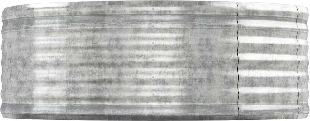 Vyvýšený záhon pozinkovaná ocel 544x100x36 cm stříbrný 319017