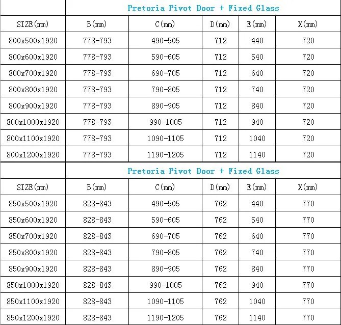 Mexen Pretoria sprchový kout 85x60cm, 6mm sklo, chromový profil-čiré sklo, 852-085-060-01-00