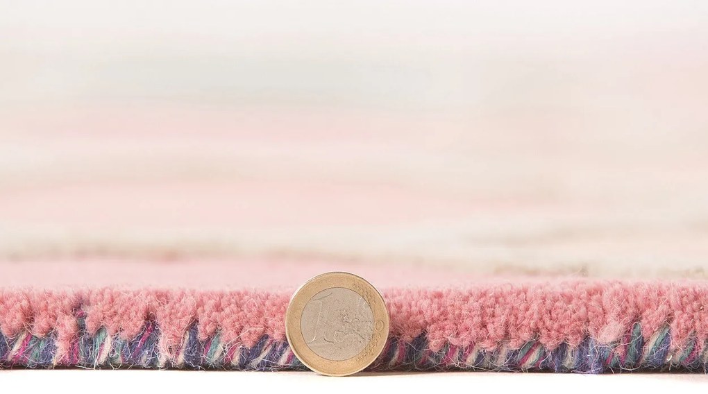 Flair Rugs, Ručně všívaný kusový koberec Illusion Rosella Pink/Blue, 80x150, vícebarevná, chodba / předsíň
