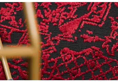 Moderní koberec VINCI 1524 Ornament vintage Strukturální červený velikost 120x170 cm | krásné koberce cz