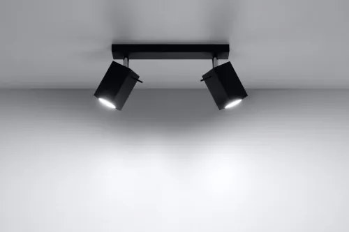 Bodové svítidlo SOLLUX Merida 2 GU10 2x40W bez zdroje SL.0100 černá