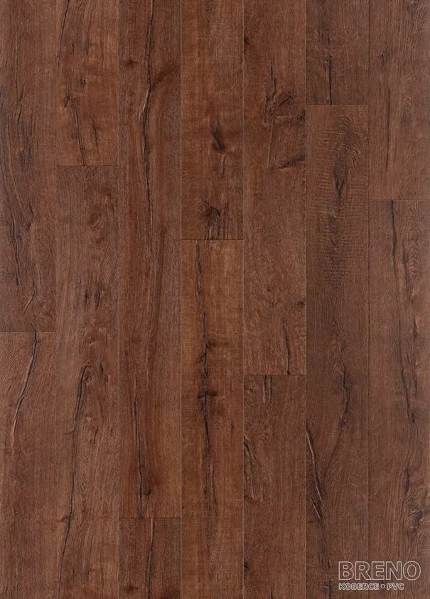 Breno PVC MAXIMA EKO Hunter Oak 019 - tmavé dřevo, šíře 100 cm