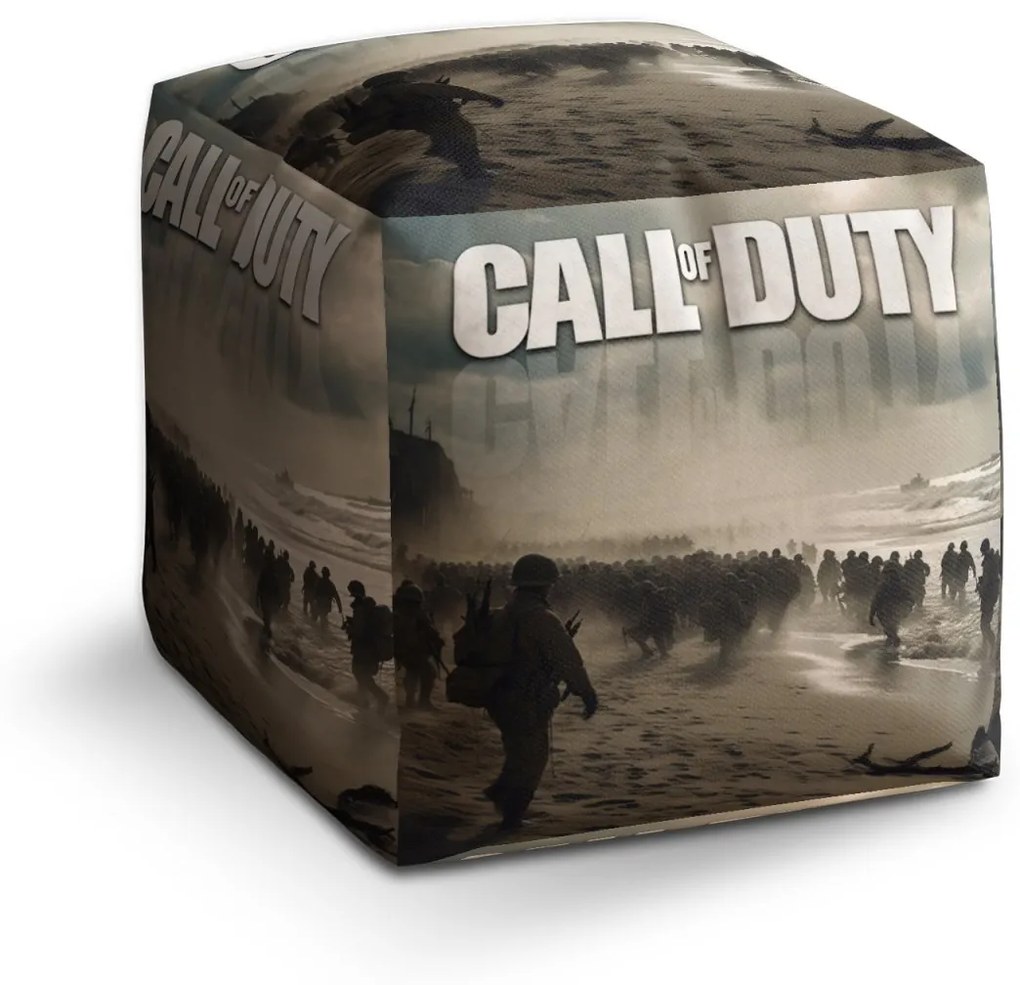 Sablio Taburet Cube Call of Duty Normandie: 40x40x40 cm