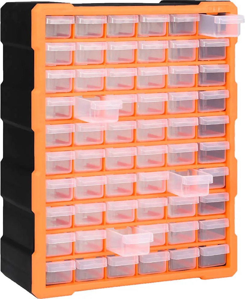 Organizér se 60 zásuvkami 38 x 16 x 47,5 cm 147587