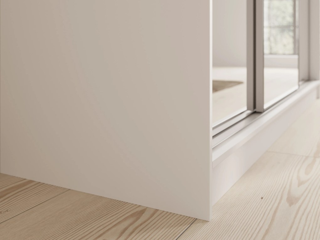 ADRK Furniture Šatní skříň s posuvnými dveřmi Tola 200 ADRK-SW-TOL-200-W