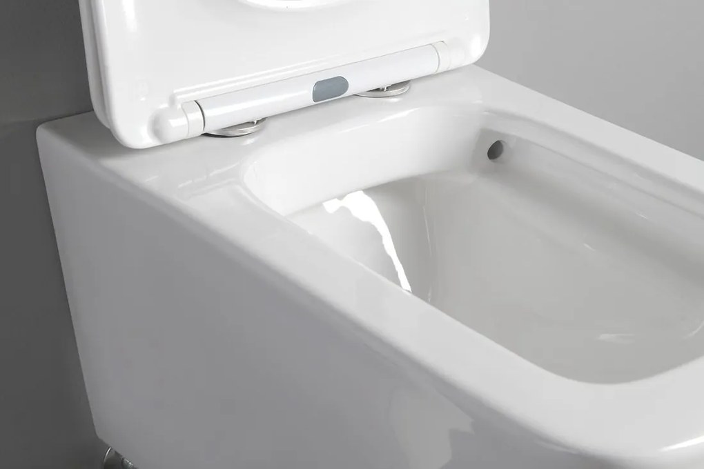 Sapho Sapho, PORTO závěsná WC mísa, Rimless, 36x52 cm, bílá