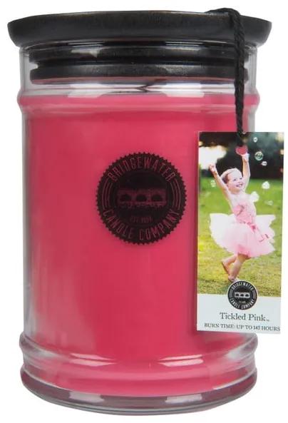 Svíčka ve skleněné dóze Bridgewater Candle Company Tickled Pink, doba hoření 140-160 hodin