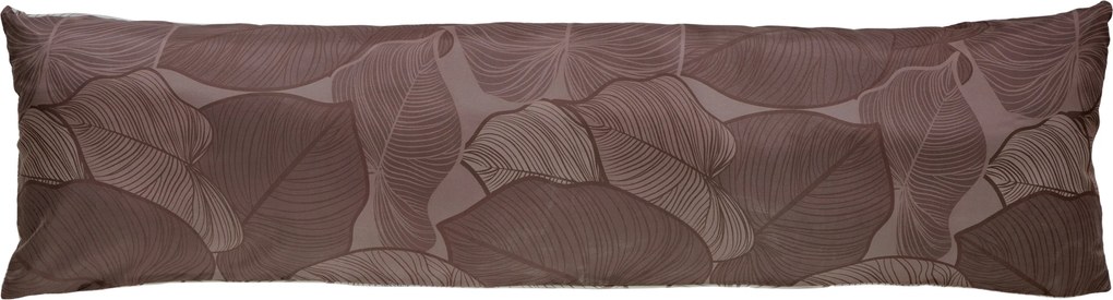 Livarno® Potah na polštář z mikrovláknitého saténu, 40 x 145 cm (hnědá)