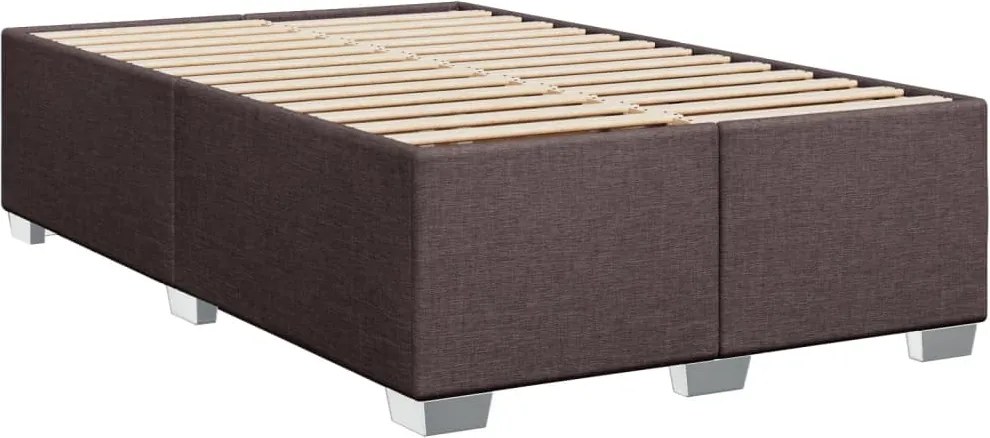 Rám postele bez matrací tmavě šedá 120x190 cm textil 3284460