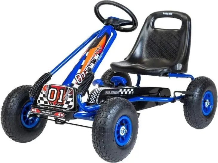 Dětská šlapací motokára Go-kart Baby Mix Razor modrá