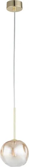 BRILAGI - Lustr na lanku VULCANO 1xG9/8W/230V pr. 15 cm zlatá/kouřová béžová