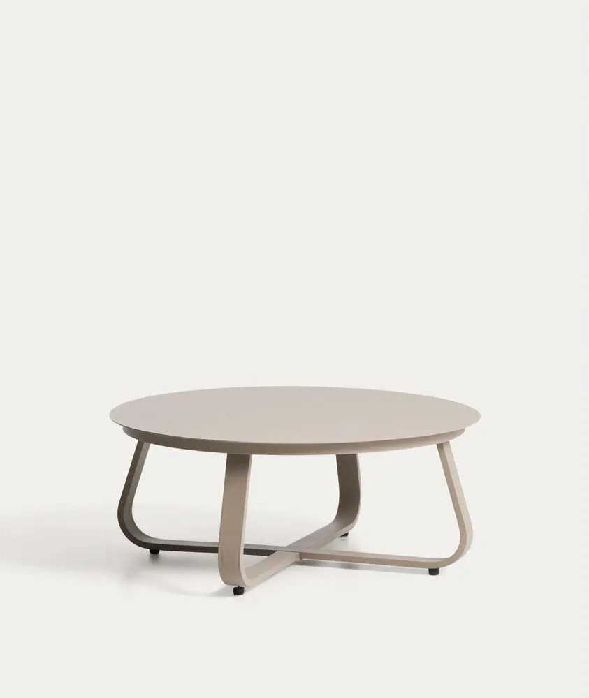Kovový kulatý zahradní konferenční stolek ø 80 cm Tamaris – Kave Home