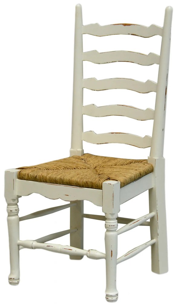 Jídelní židle Enghlish, bílá patina