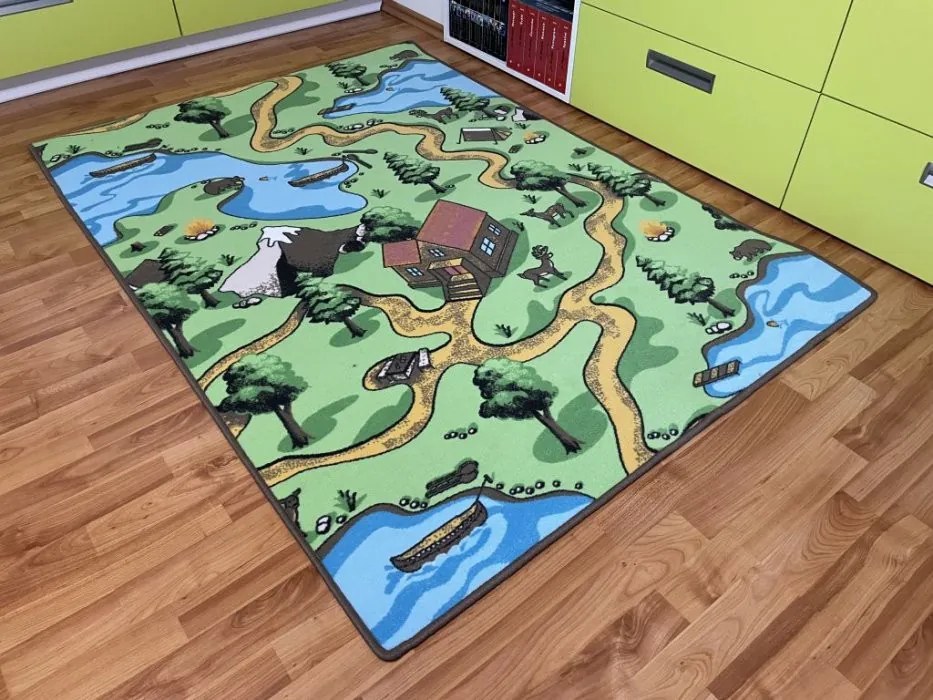 Vopi | Dětský koberec Aljaška SILK 5208 - 133 x 133 cm