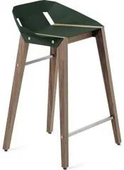 Barová židle Tabanda DIAGO, 62cm, ořechová podnož (RAL6005)