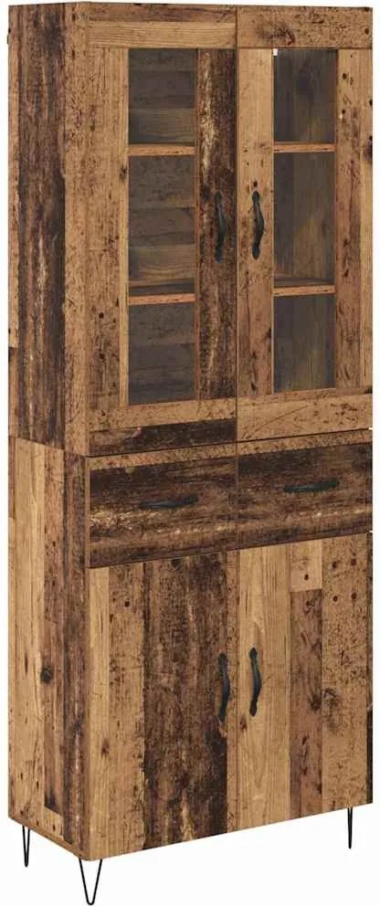 Vysoký bufet Staré dřevo 69,5 x 34 x 90 cm Kompozitní dřevo 3402693