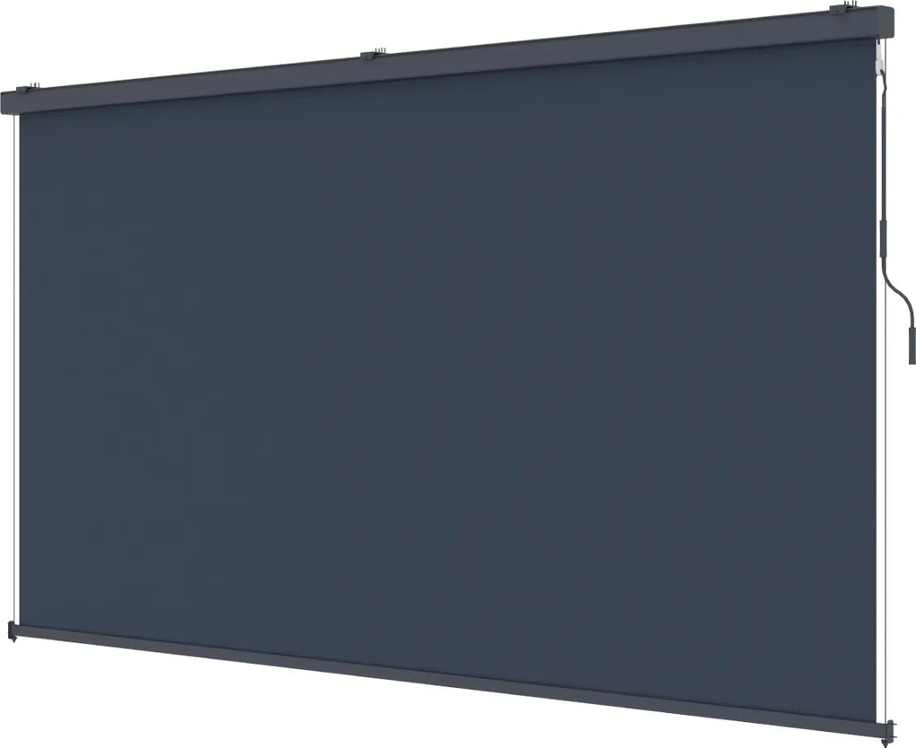 Boční zástěna pro bioklimatickou pergolu BestBerg BBP-W370 / 370 × 204 cm / šedá