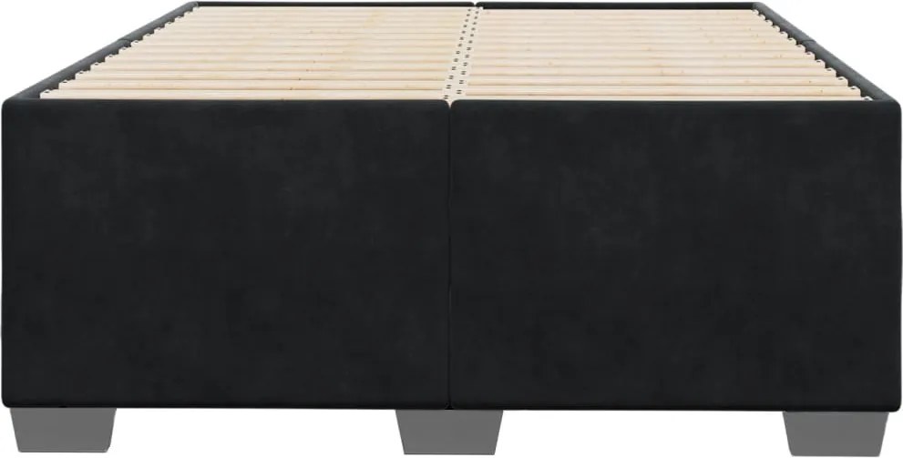 Rám postele bez matrace černý 120 x 200 cm samet 3284627