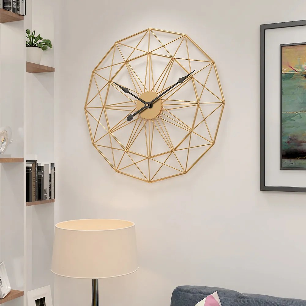 Designové nástěnné hodiny Orient Gold 50cm