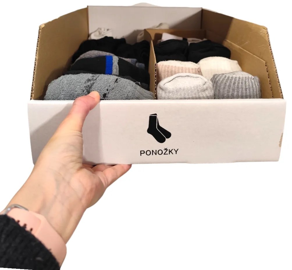 KARTON PAK Úložné boxy na oblečení, organizéry do skříně BÍLÝ KARTON 20 x 47 cm