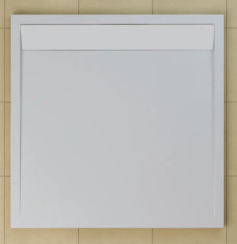 SanSwiss Ila Sprchová vanička čtvercová 100×100 cm bílá Barva krytu  sifonu: Aluchrom WIQ 100 50 04